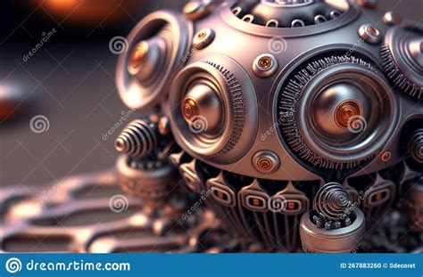 Microscopik View Of A Nanorobot Futuristic Concept Of Nanoid Robotics Nanotechnology Close Up