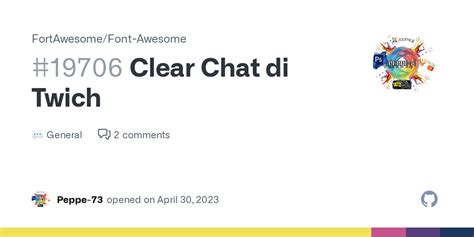 Clear Chat Di Twich · Fortawesome Font Awesome · Discussion 19706 · Github