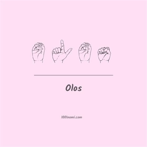 Significato Del Nome Olos