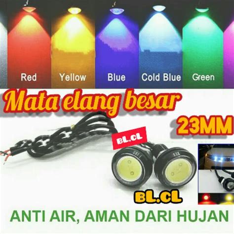 Jual Lampu Led Mata Elang Mode Diam Eagle Eye Kedip 3 Led Drl Mata Elang Flash Motor Mobil