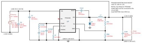 WEBENCH Tools TPS Inverting Buck Boost Bode Plot And TINA AC Analysis Power