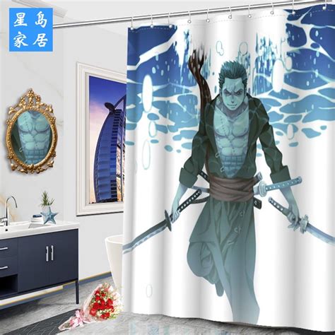 One Piece Anime Shoower Curtain