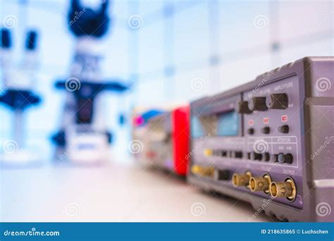 Measuring Instruments In A Modern Physics Research Laboratory Stock Image Image Of Measure