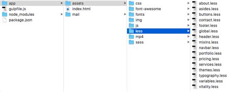 Setup Gulpfile To Compile Less And Sass Files Stack Overflow