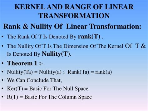 Vcla Ppt Composition Of Linear Transformation Kernel And Range Of L…