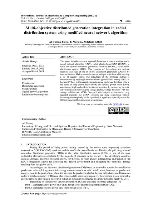 Multi Objective Distributed Generation Integration In Radial Distribution System Using Modified