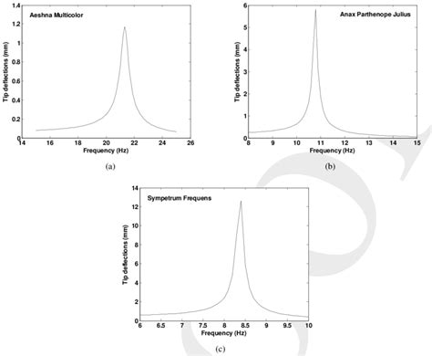 Tip Deflections Of Three Dragonfly Inspired Ipmc Flapping Wings Download Scientific Diagram