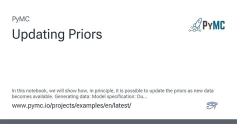 Updating Priors — Pymc Example Gallery