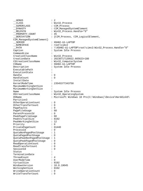 Process Details Output Pdf Command Line Interface Computer