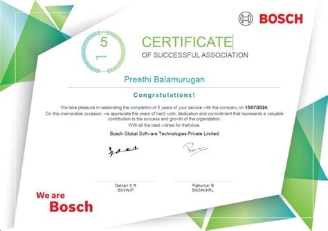 Boschjourney 5yearsofexcellence Frominterntoseniorengineer