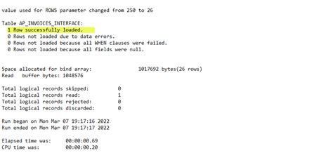 Import Of Payables Invoice Via Fbdi — Cloud Customer Connect