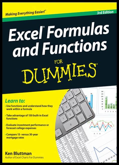 Books Worth Reading Excel Formulas And Functions For Dummies By Ken