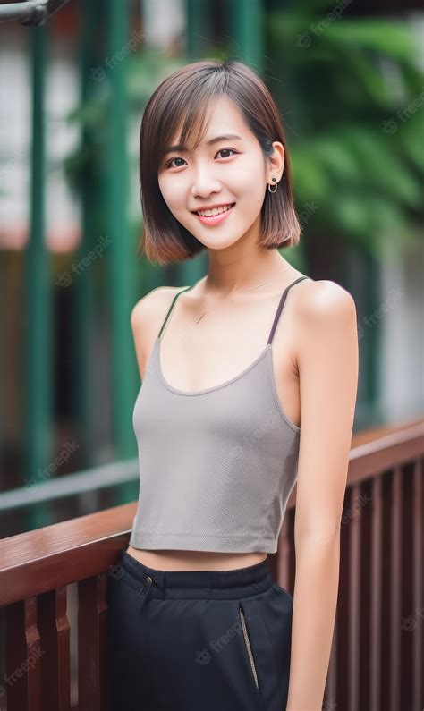Premium Photo Beautiful Japanese Girl Model With Single Eyelids