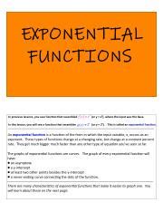 Understanding Exponential Functions Graphs A Comprehensive Course Hero