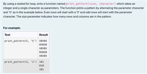 Solved By Using A Nested For Loop Write A Function Named Chegg