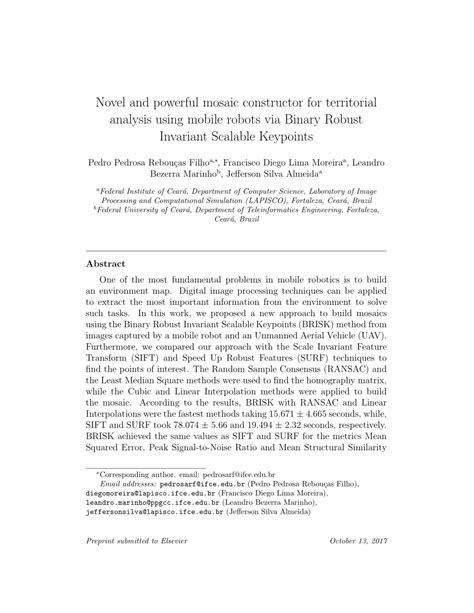 Pdf Novel And Powerful Mosaic Constructor For Territorial Analysis
