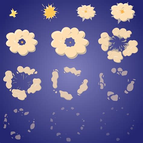 Premium Vector Explode Effect Animation