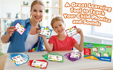 Torlam Phonics Flash Cards Learn To Read Spelling Reading