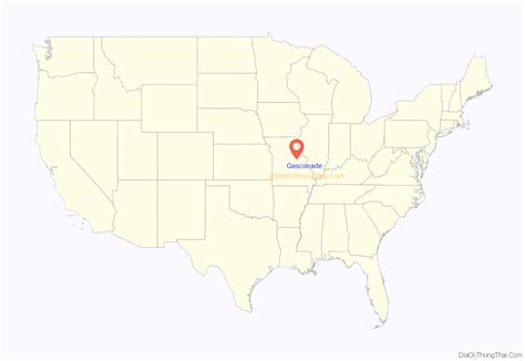 Map Of Gasconade City Thong Thai Real