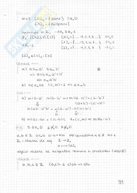 Algebra 1 Appunti Presi A Lezione