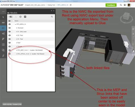 BIM Glue Issue With Linked Files When You Use The NWC File Option In BIM Revit Add In