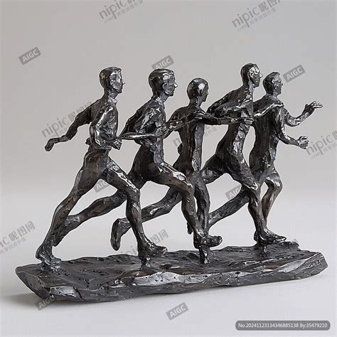 Ai创作图竞走运动雕塑 接力赛雕塑 长跑人群雕塑 男女跑步雕塑 运动人物摆件 跑步运动雕塑 体育运动铜像 奔跑铁皮雕塑 奔跑运动户外雕塑 竞技运动群雕 体育运动铜塑 运动员雕塑作品 竞走雕塑