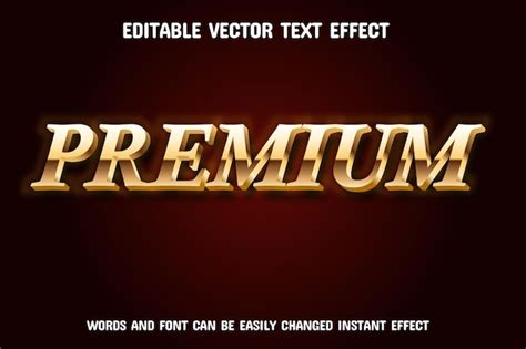 premium vector vector text effect editable premium