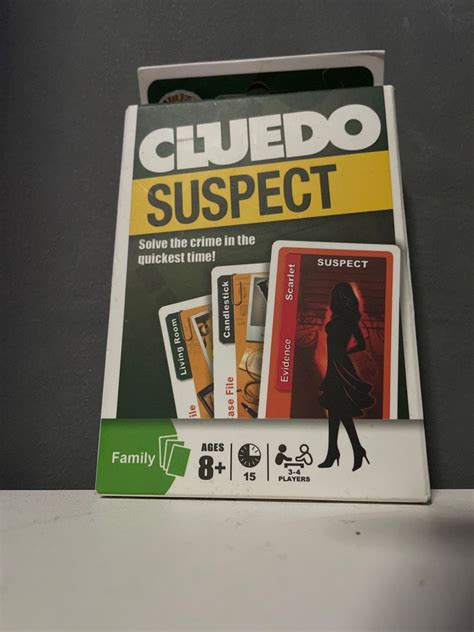 Cluedo Suspect Card Game Hobbies And Toys Toys And Games On Carousell