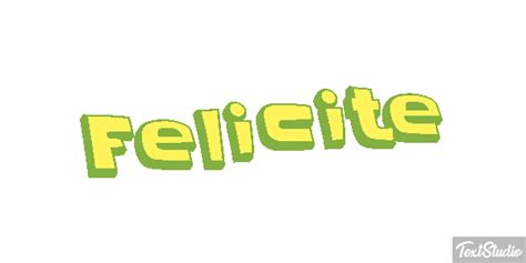 Félicité Prénom Designs De Logo En  Animé