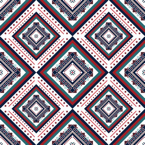 Ethnic Geometric Pattern Design For Background Or Wallpaper Tribal Pattern Vector Seamless