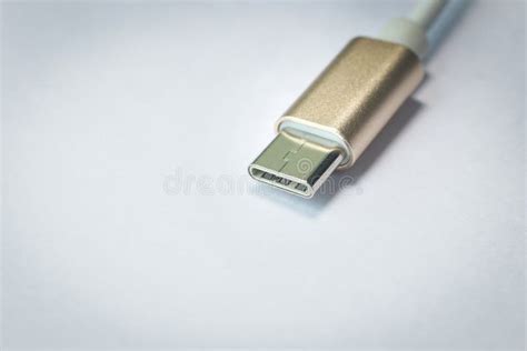 Cable Usb Type C It Connection Device Close Up Image Stock Photo Image Of Closeup Computer