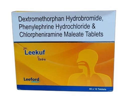 Dextromethorphan Hydrobromide Phenylephrine Hydrochloride And Chlorpheniramine Maleate Tablets