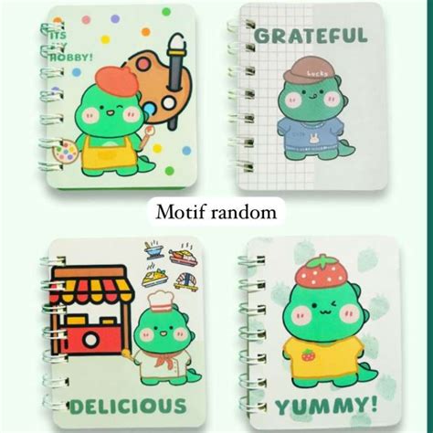 Jual Notebook Ring Motif A7 Isi 80 Lembar Buku Catatan Ring Nb Duck