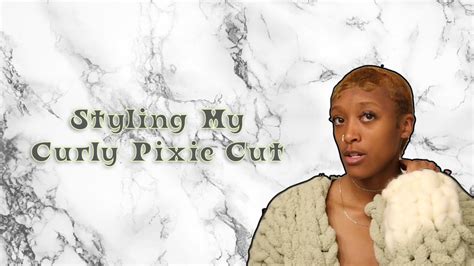Curly Pixie Haircut Styling Type 3c Pixie Cut Youtube