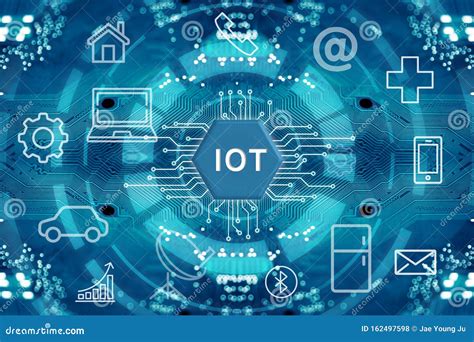 internet of things wireless communication network abstract image