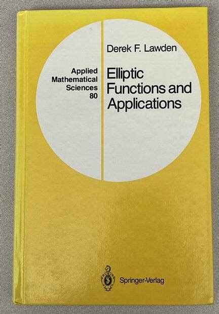 Lawden Elliptic Functions And Applications