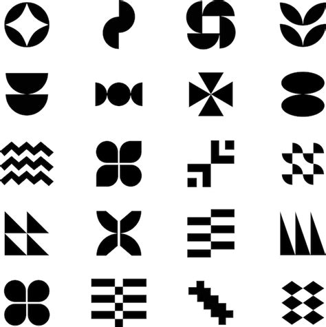 Premium Vector Geometric Shape Modern Object Streetwear Element