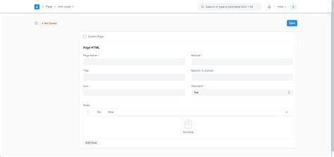 How To Add Menu To All Custom Pages Of A Module Frappe Framework