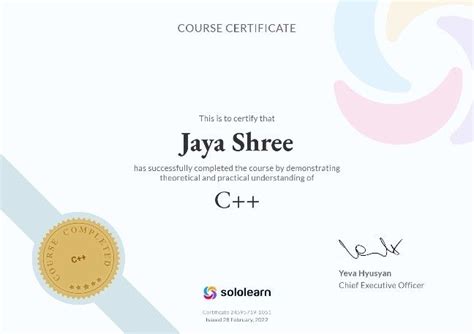Jayashree Gopi On Linkedin I Completed C Programming Language In