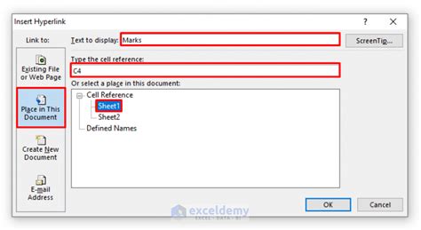 How To Add Hyperlink To Another Sheet In Excel 2 Easy Ways