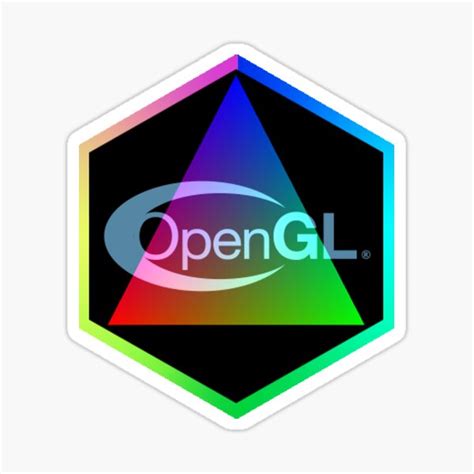 Opengl Hexagon Sticker For Sale By Jfksstickers Redbubble