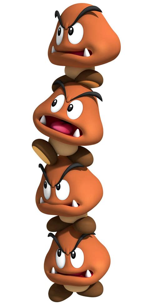 Goomba Tower Characters And Art Super Mario 3d Land Mario Bros