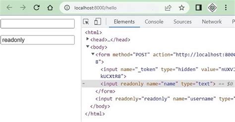 How To Make Laravel Blade Text Field Read Only