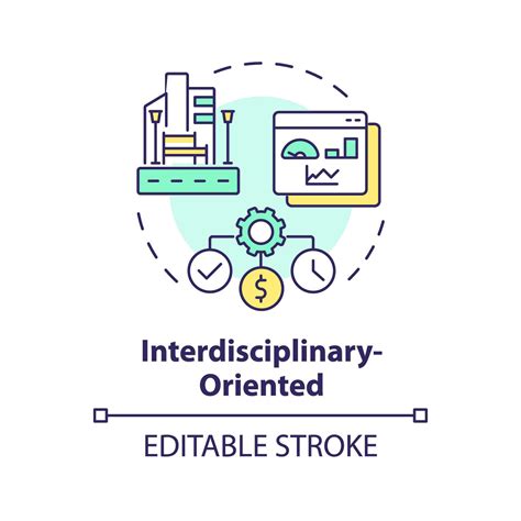 2d Editable Multicolor Interdisciplinary Oriented Icon Simple Isolated Vector Thin Line