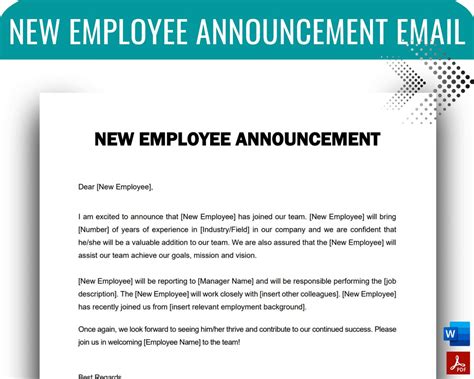 New Employee Announcement Email Welcome Email Welcome Announcement New Hire Checklist New