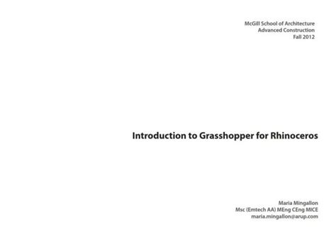 Introduction To Grasshopper Parametric House