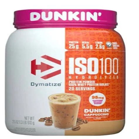 Dymatize Iso 100 13 Lbs 20 Serv Dunkin Capuccino