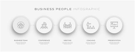 비즈니스 피플 관련 프로세스 인포그래픽 템플릿 프로세스 타임라인 차트 선형 아이콘이 있는 워크플로 레이아웃 0명에 대한 스톡 벡터 아트 및 기타 이미지 Istock