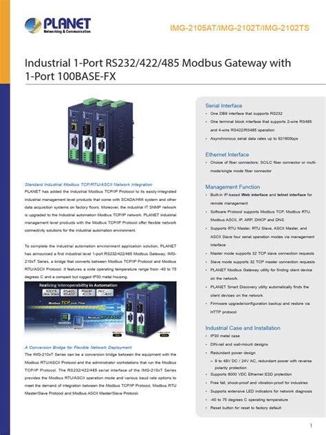 Gateway Planet Modbus Download Free Pdf Computer Network