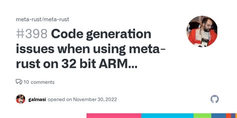 Code Generation Issues When Using Meta Rust On Bit Arm Targets With No Limited Vector